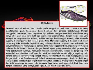 Disain produk adidas F50 | PPT