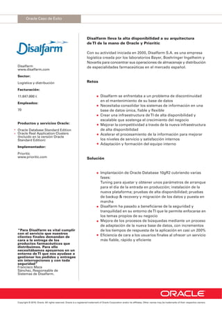 Caso Exito Disalfarm | PDF