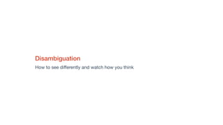 Disambiguation exercises | PDF