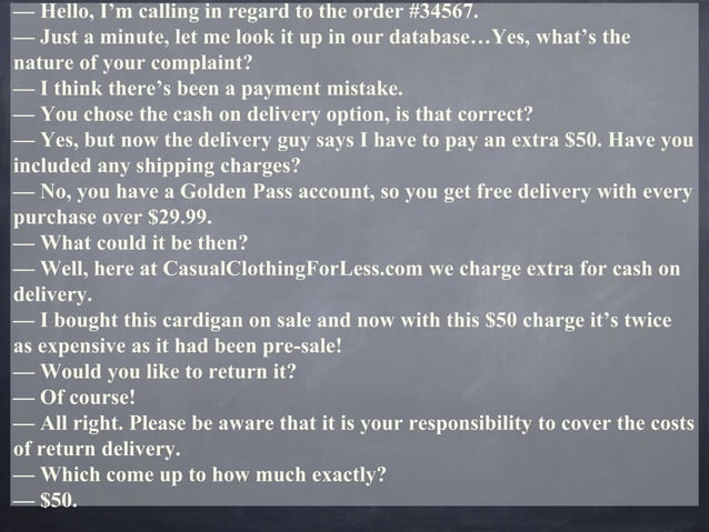 Complaining. Disappearing dialogue | PPT