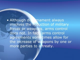 Disarmament & Arms Control | PPT