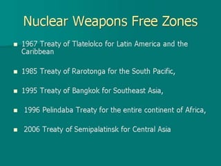 Disarmament non proliferation of nuclear weapons | PPT