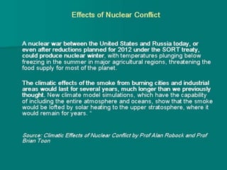 Disarmament non proliferation of nuclear weapons | PPTX