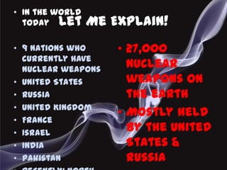 Disarmament & nuclear weapons | PPTX
