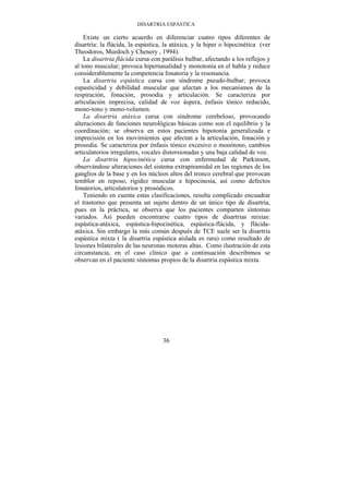 Disartria espatica | PDF