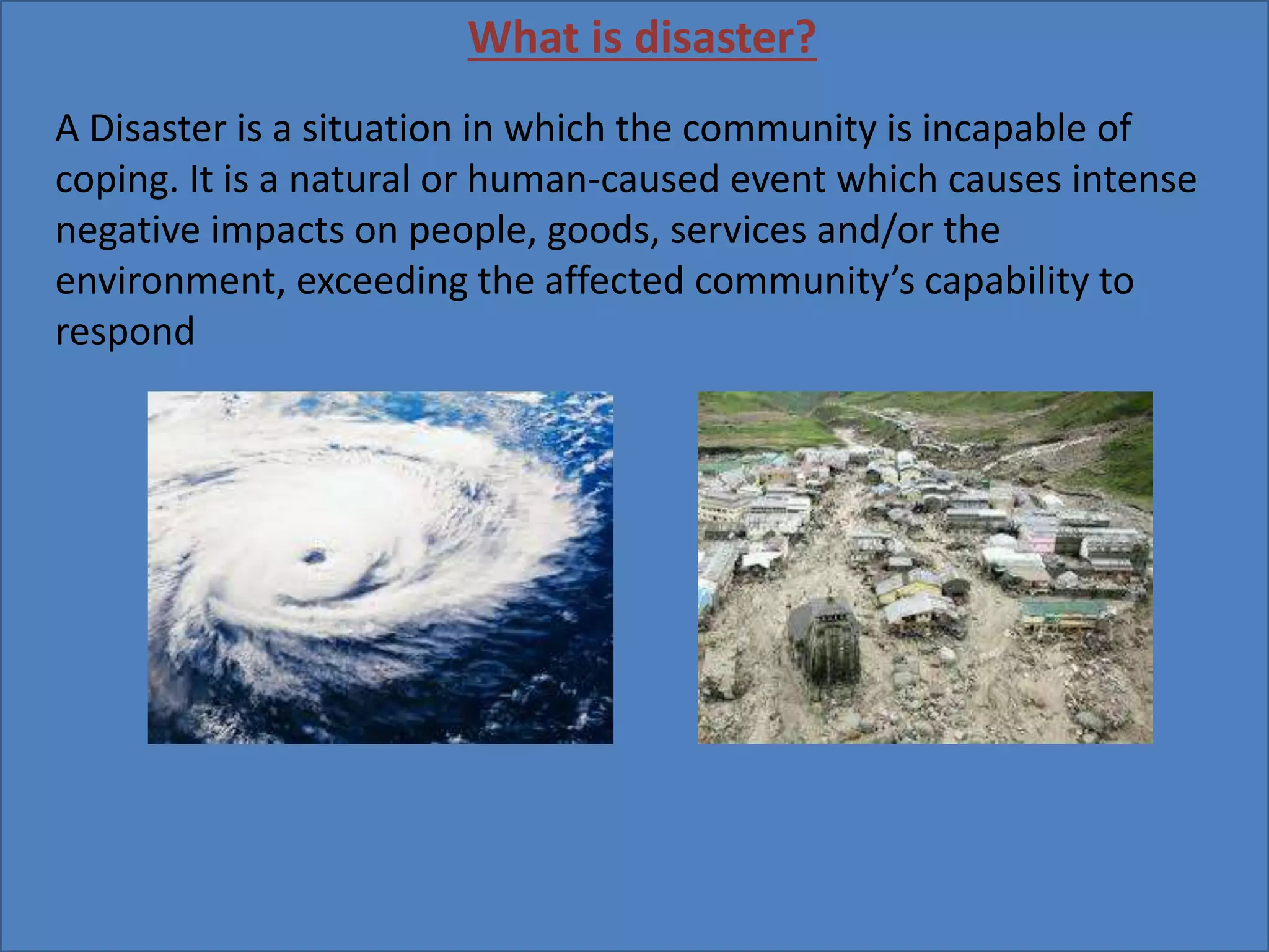 Disaster management using Remote sensing and GIS | PPTX