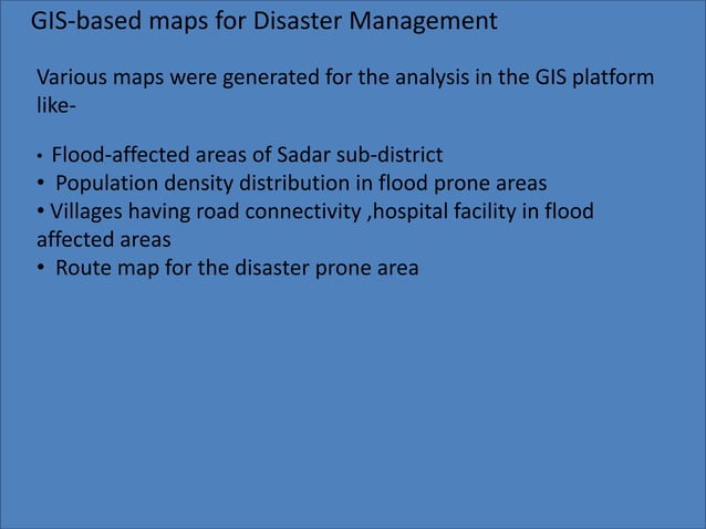Disaster management using Remote sensing and GIS | PPTX | Geography ...