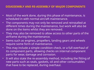 DISASSEMBLY and re assembly of aircraft component | PPTX