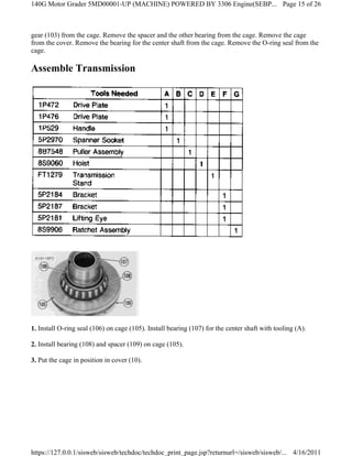 Disassembly n assembly transmission | PDF