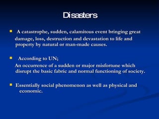 Disaster | PPT