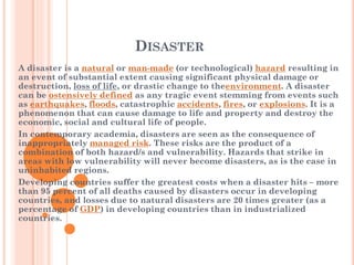 Disaster | PPTX