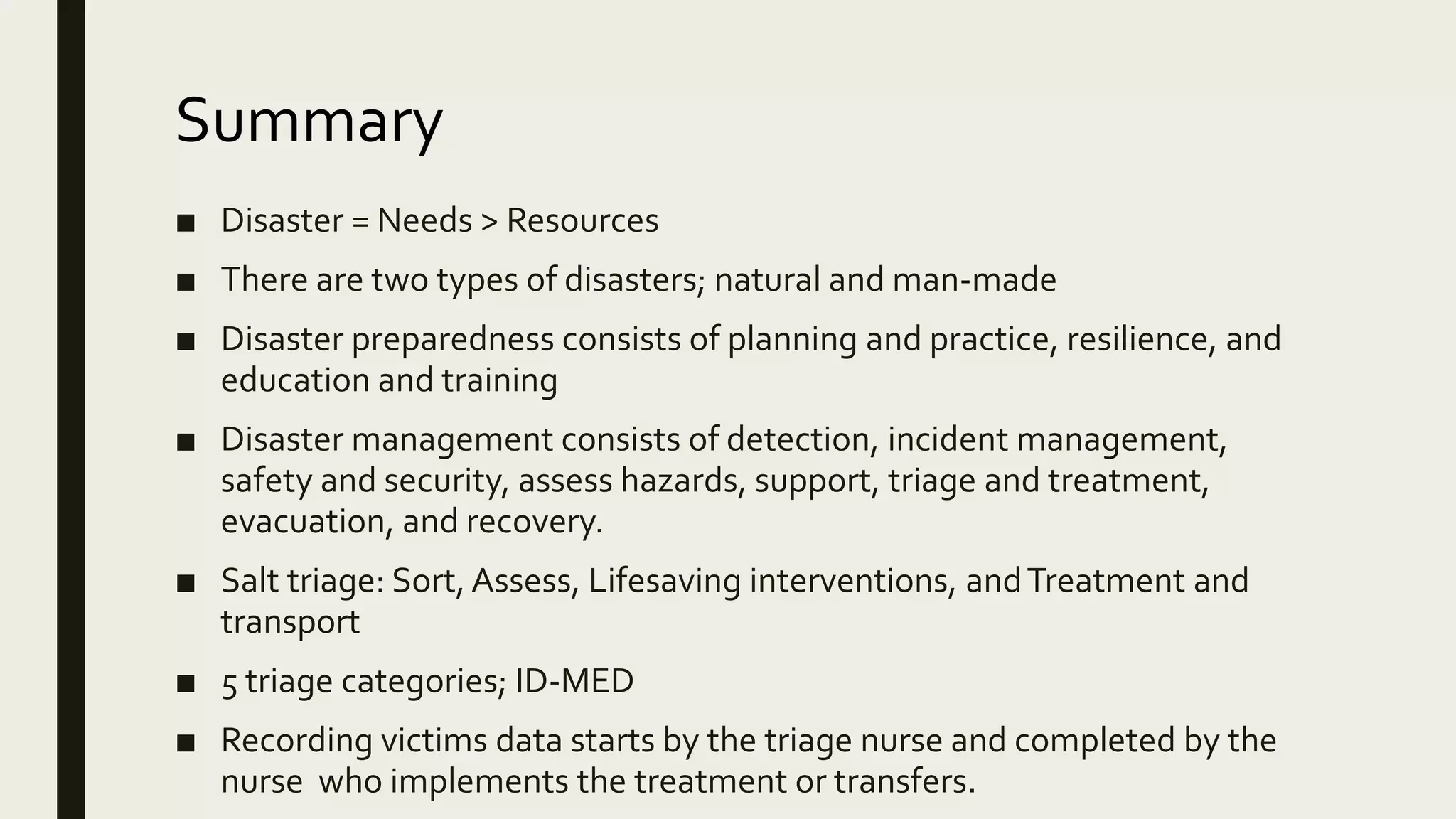 Disaster Management - Nursing | PPTX