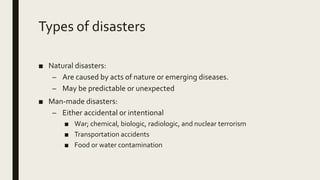 Disaster Management - Nursing | PPTX