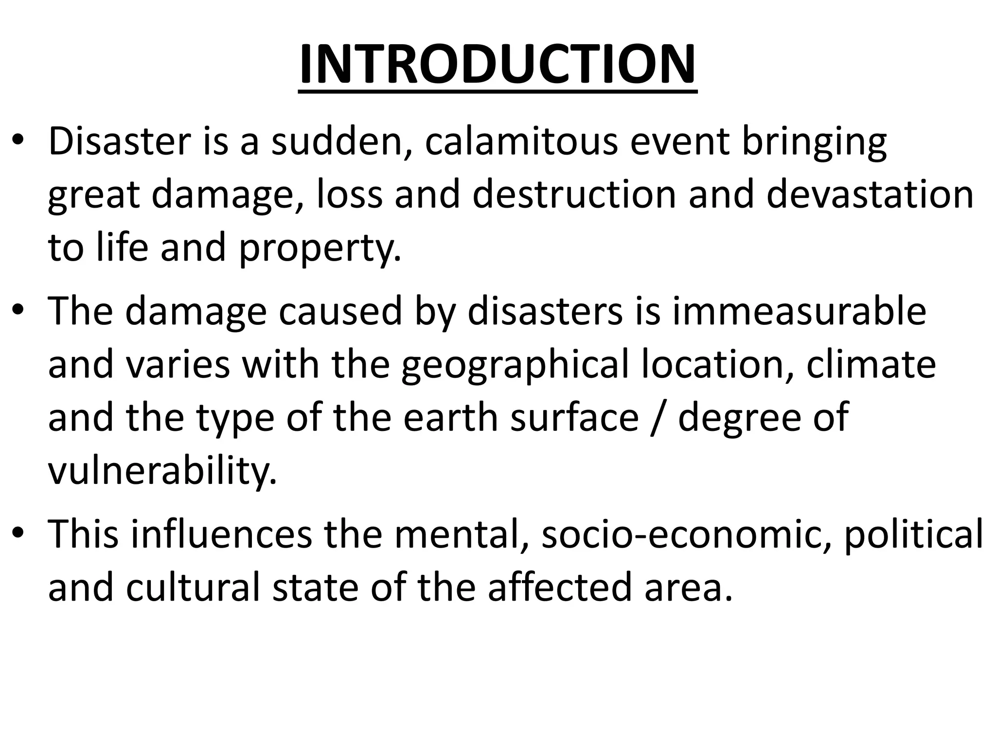 Disaster | PPTX