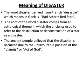 Disaster | PPTX