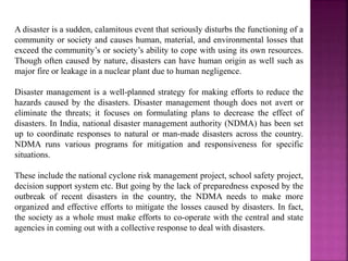 DISASTER MANAGEMENT | PPT