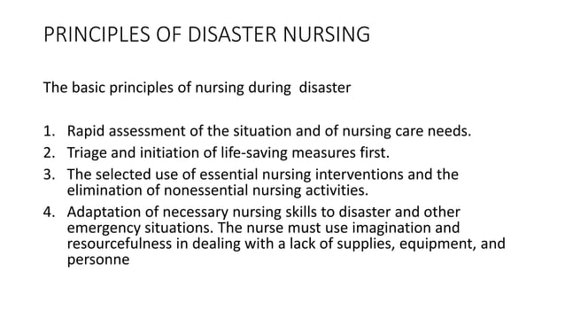 DISASTER NURSING/EMERGENCY NURSING MANAGEMENT | PPTX | First Aid | Injuries