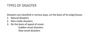 DISASTER NURSING/EMERGENCY NURSING MANAGEMENT | PPTX