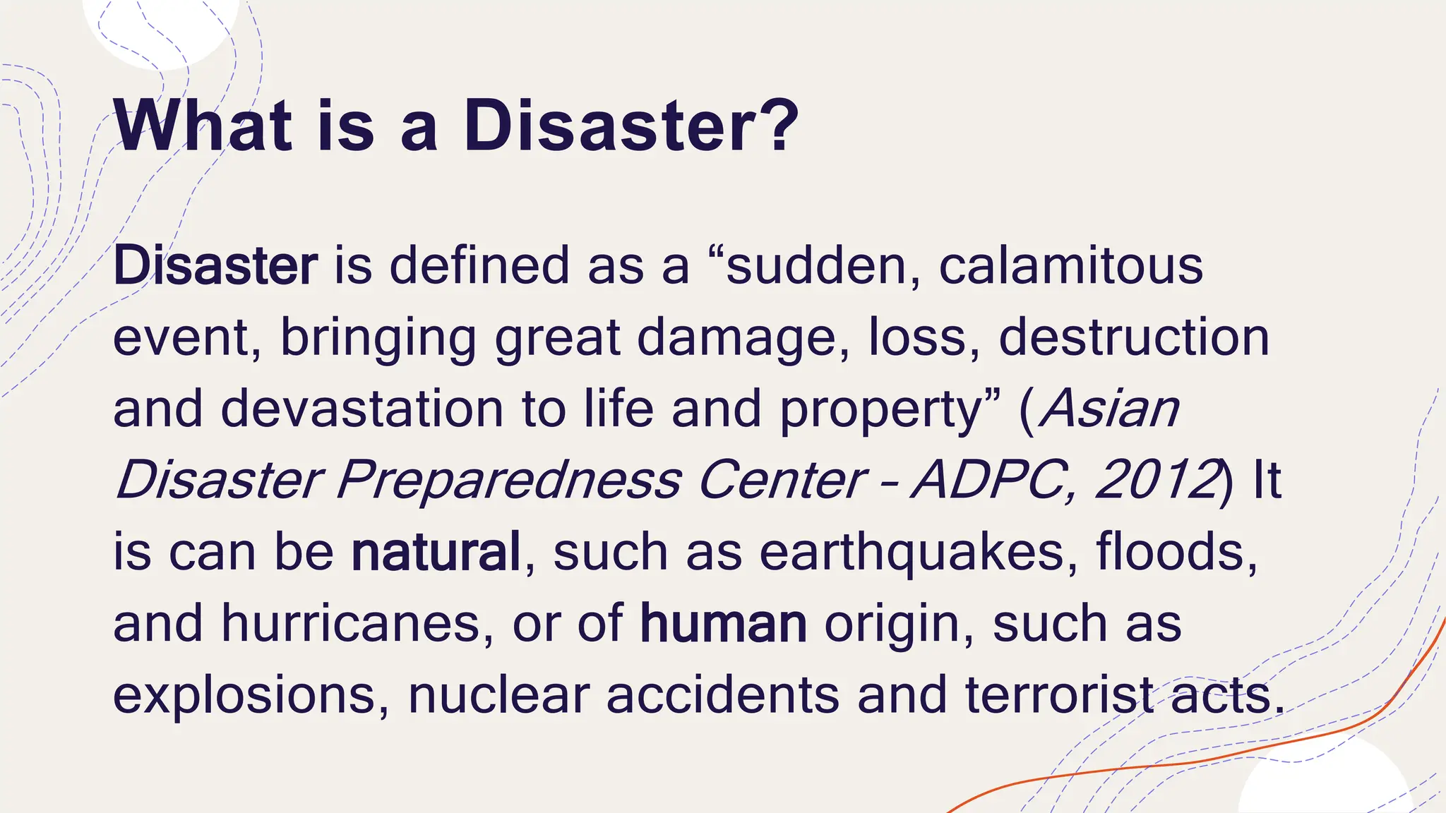 DISASTER (EARTHQUAKE, FIRE AND THE BIG ONE) | PPTX