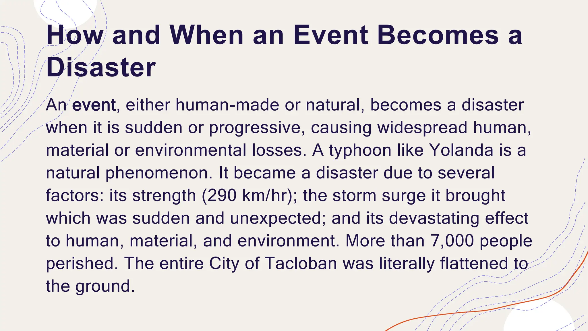 DISASTER (EARTHQUAKE, FIRE AND THE BIG ONE) | PPTX
