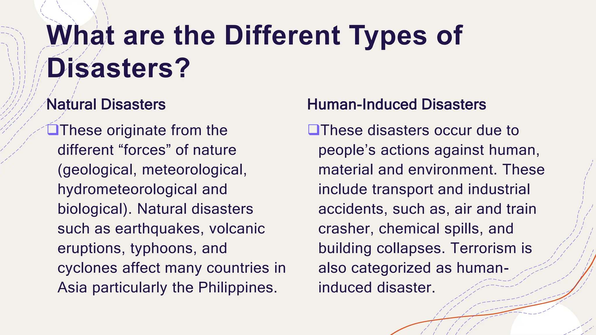 DISASTER (EARTHQUAKE, FIRE AND THE BIG ONE) | PPTX