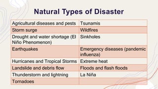 DISASTER (EARTHQUAKE, FIRE AND THE BIG ONE) | PPTX