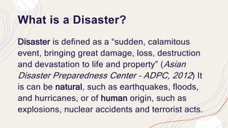 DISASTER (EARTHQUAKE, FIRE AND THE BIG ONE) | PPT