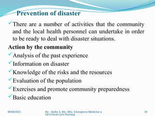 First aid management of Natural Disaster presentation .pptx