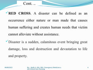 First aid management of Natural Disaster presentation .pptx