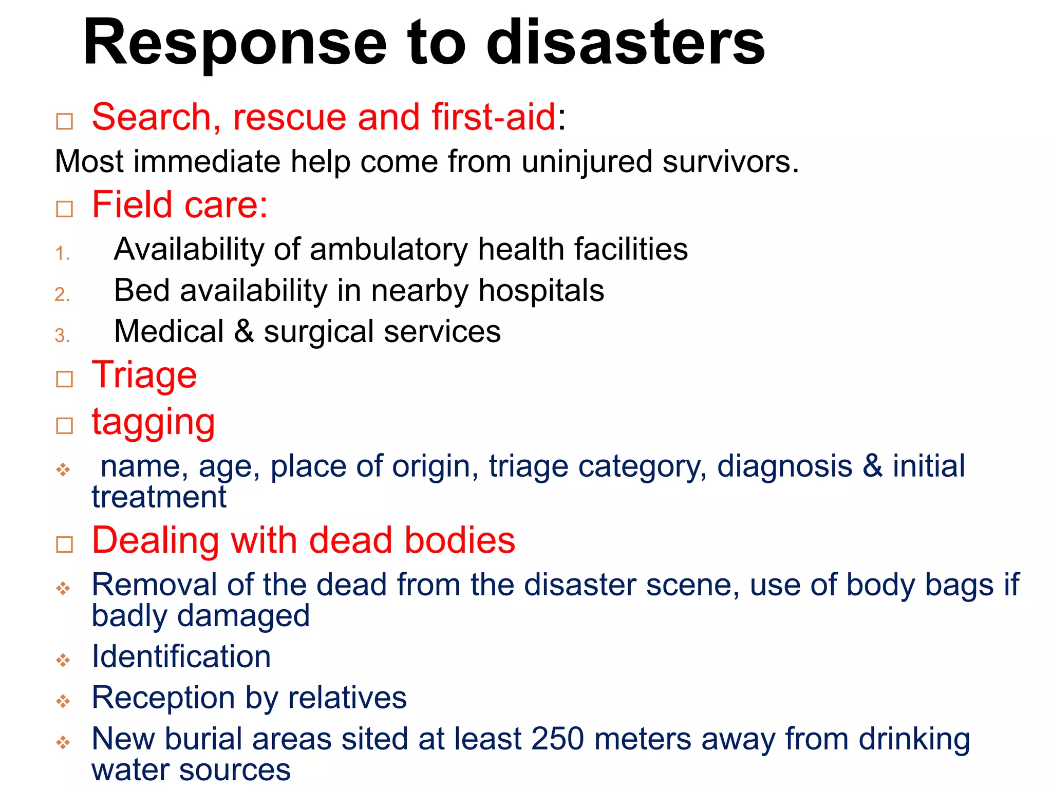 Disaster and-communicable-diseases | PPTX