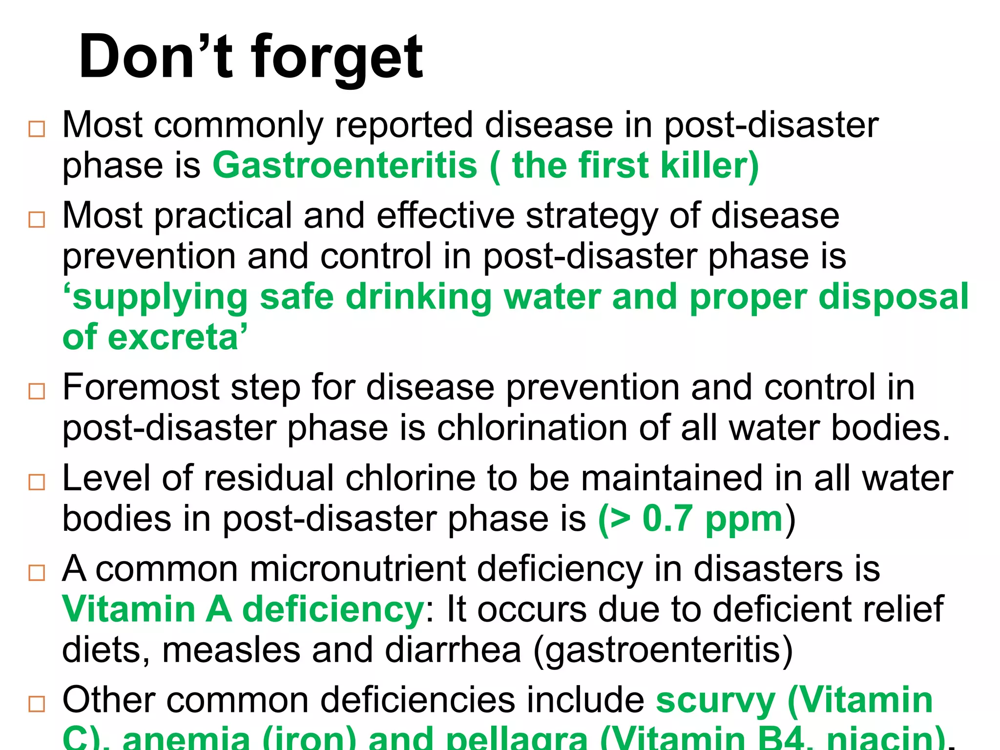 Disaster and-communicable-diseases | PPTX