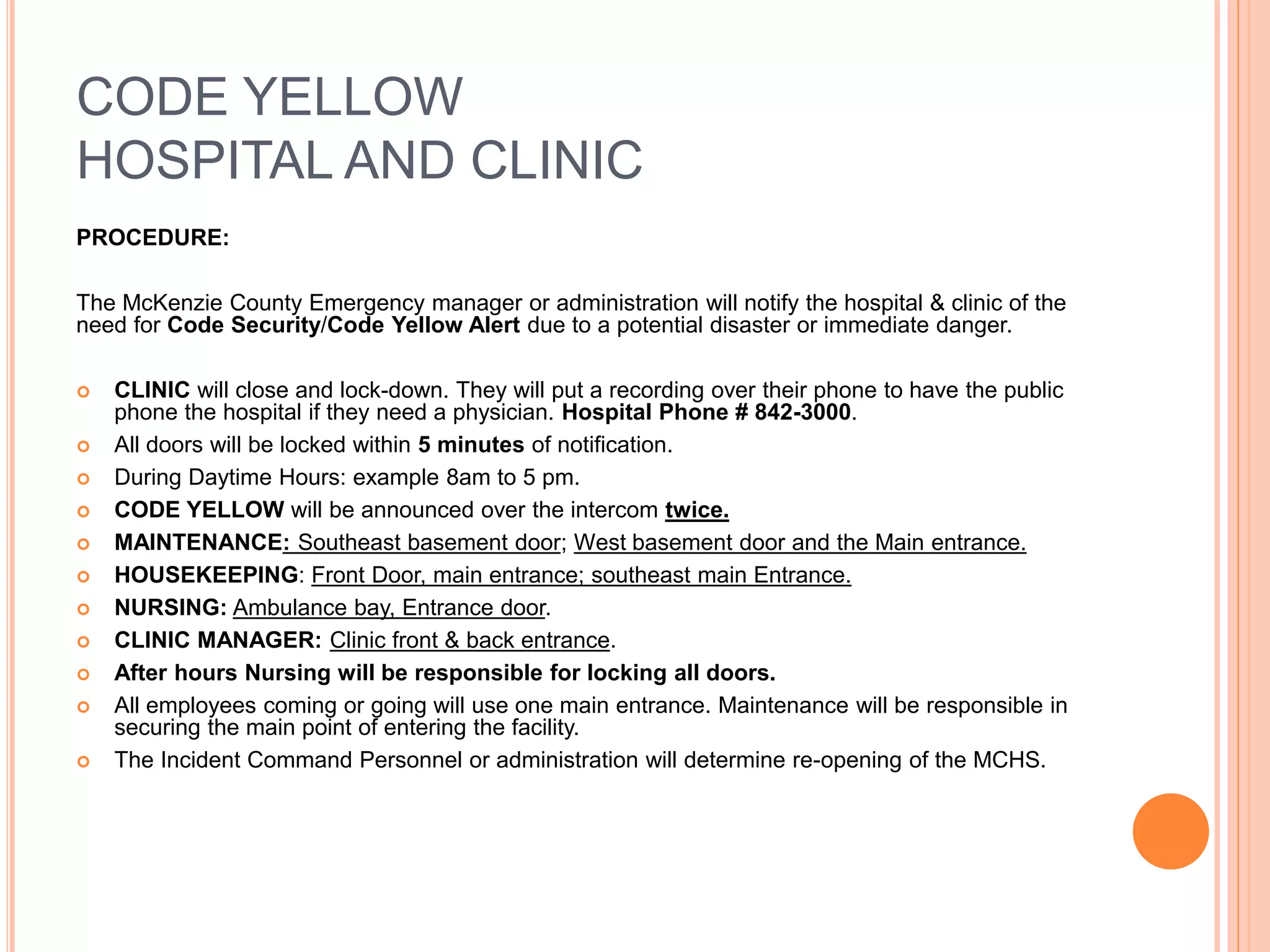 DISASTER-AND-EMERGENCY-CODES-ppt-11-15.pptx | First Aid | Injuries