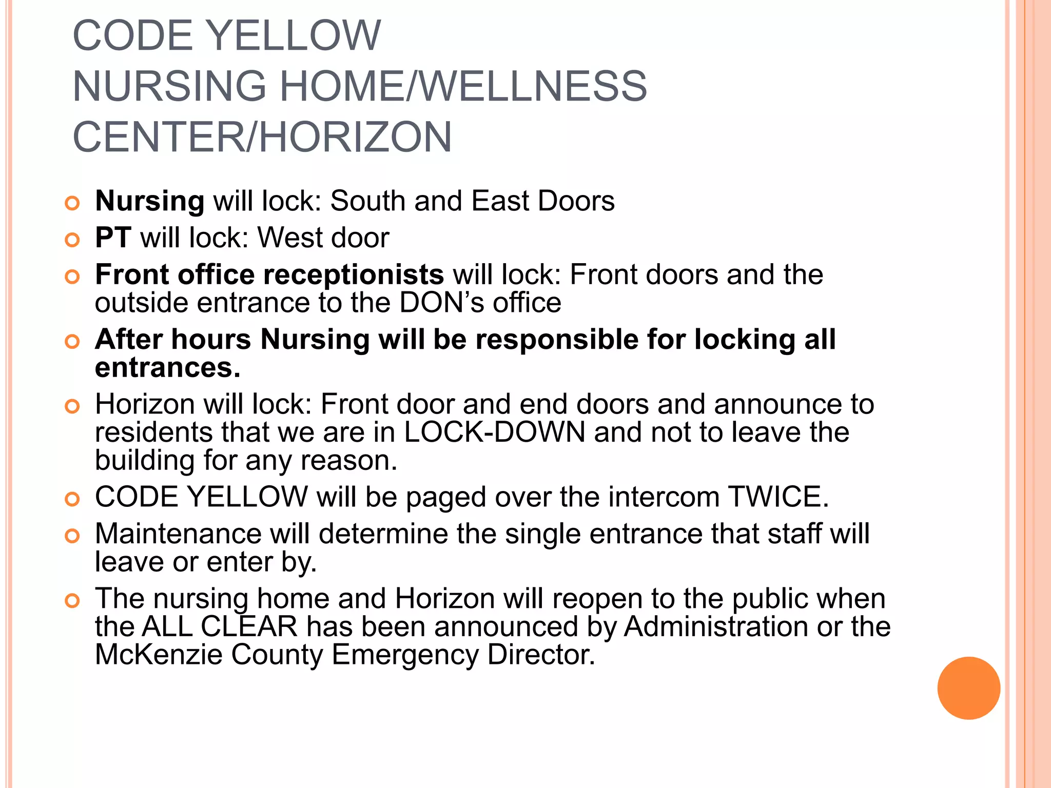 DISASTER-AND-EMERGENCY-CODES-ppt-11-15.pptx | First Aid | Injuries