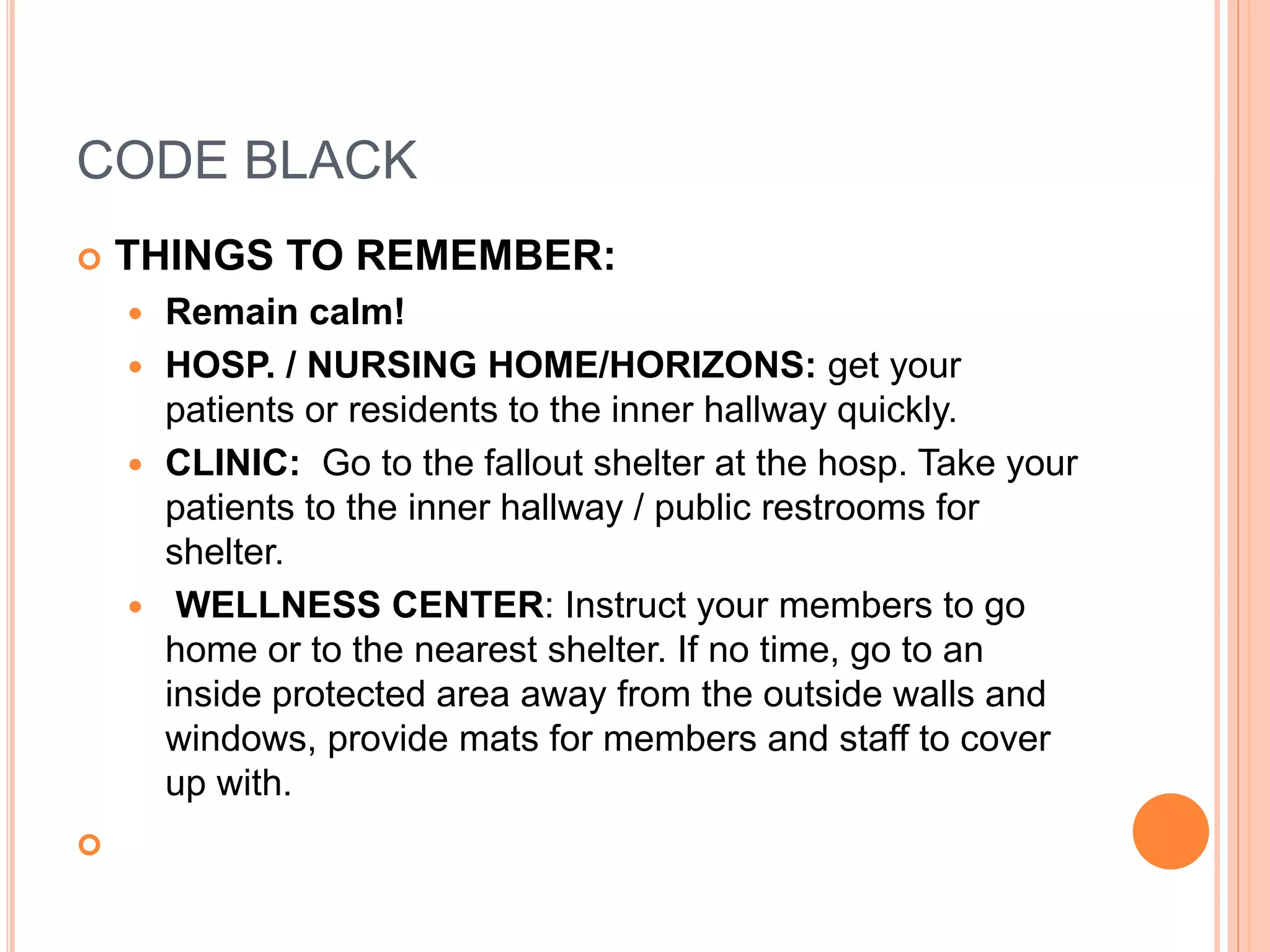 DISASTER-AND-EMERGENCY-CODES-ppt-11-15.pptx | First Aid | Injuries
