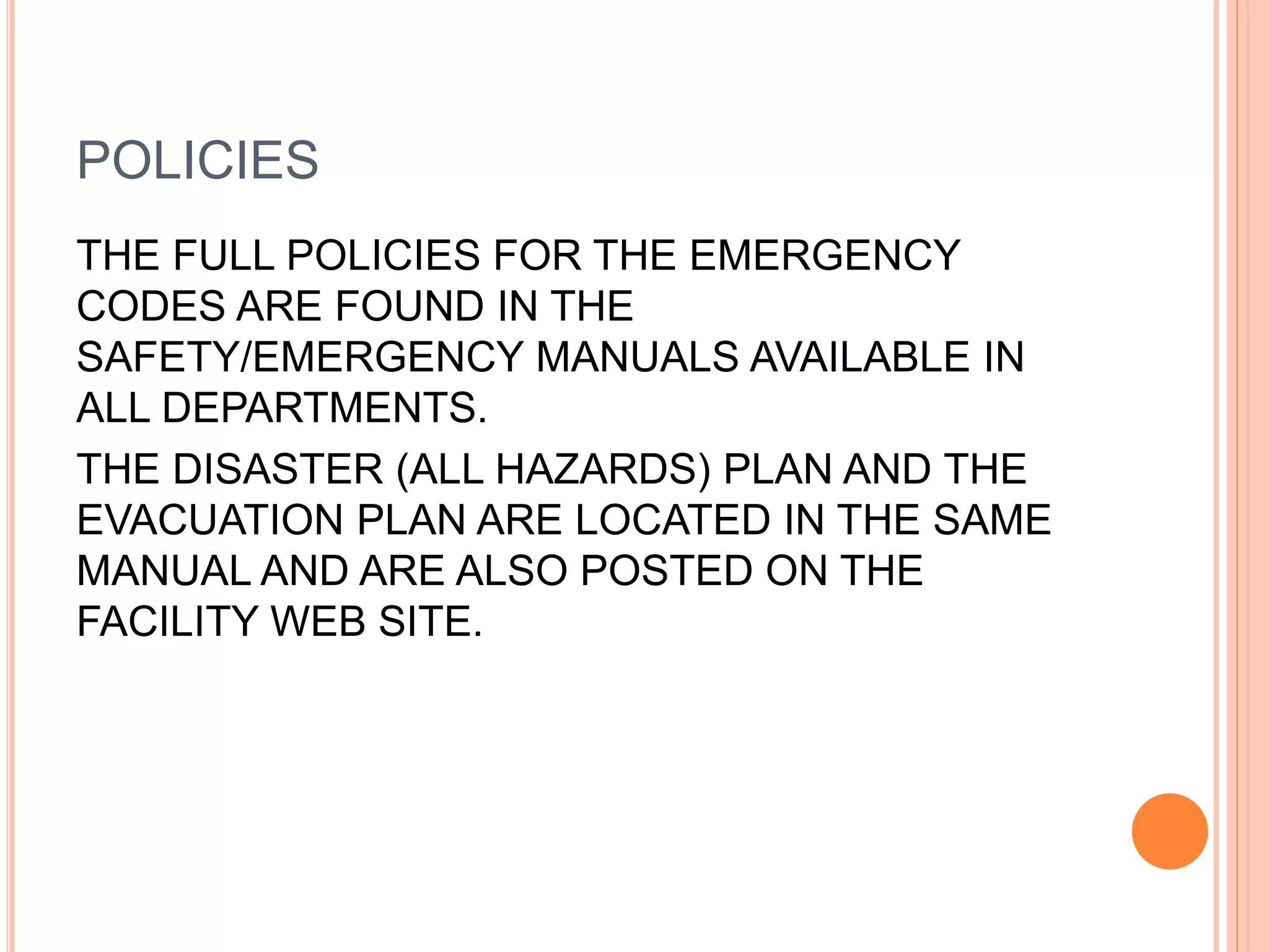 DISASTER-AND-EMERGENCY-CODES-ppt-11-15.pptx | First Aid | Injuries