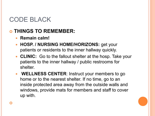 DISASTER-AND-EMERGENCY-CODES-ppt-11-15.pptx | First Aid | Injuries