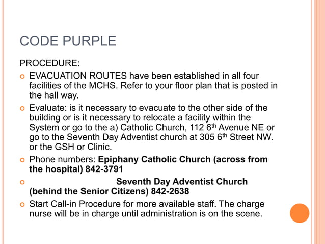 DISASTER-AND-EMERGENCY-CODES-ppt-11-15.pptx | First Aid | Injuries