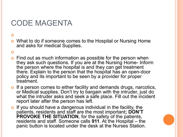 DISASTER-AND-EMERGENCY-CODES-ppt-11-15.pptx | First Aid | Injuries