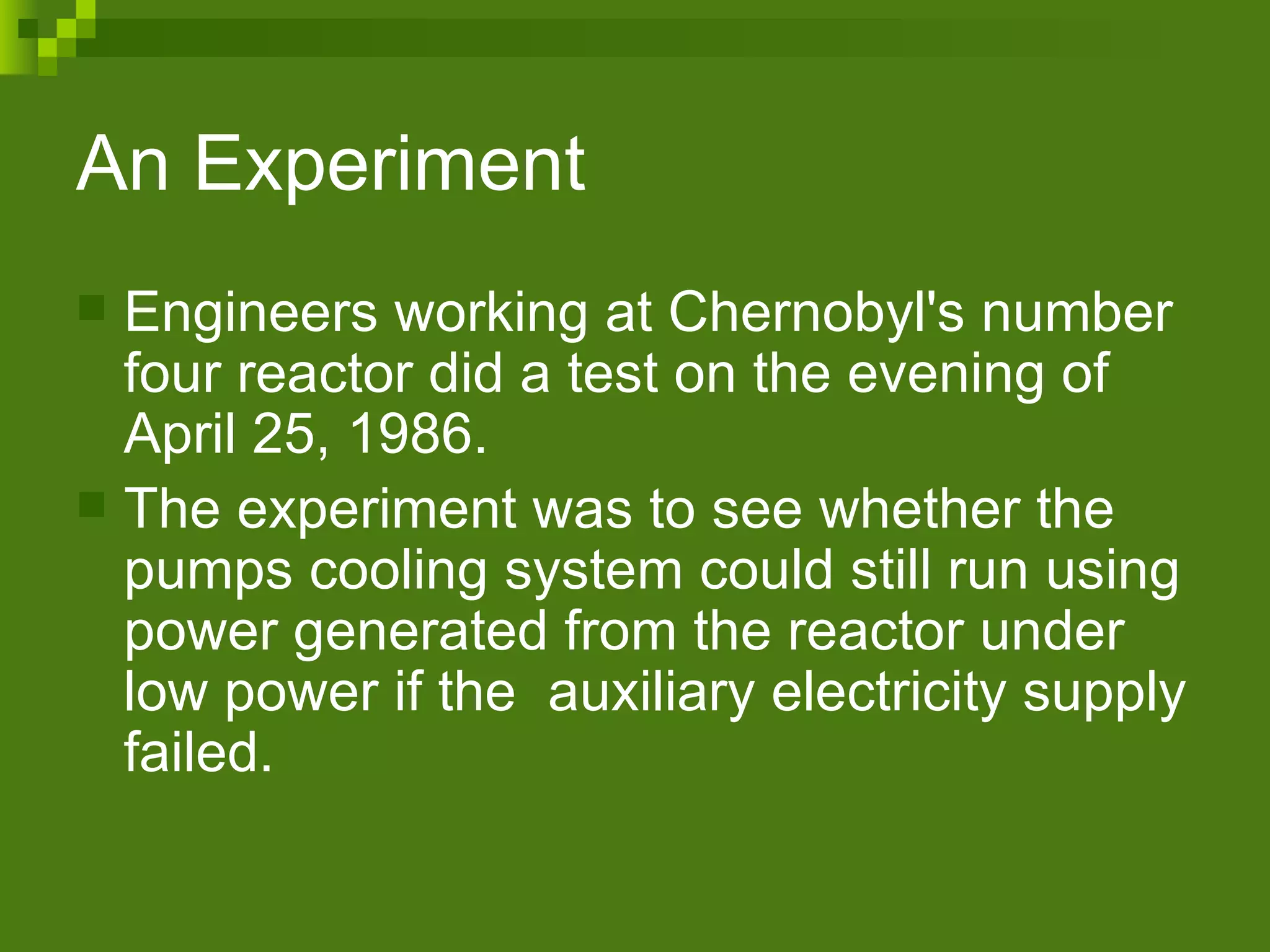 Disaster At Chernobyl | PPT