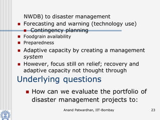 Disaster management | DOC | Disasters