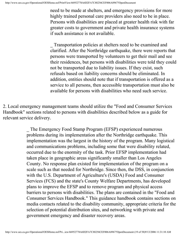 Disaster Preparedness For People With Disabilities | PDF