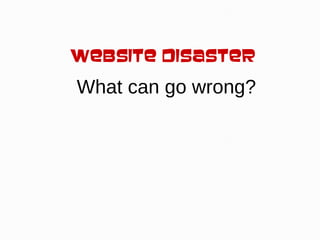 Disaster Proof your WordPress Website | ODP