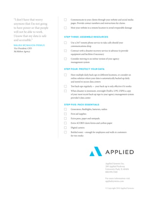 Disaster Planning Checklist | PDF