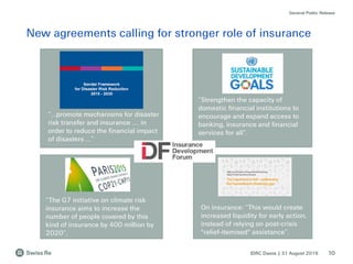 Disaster Risk Financing and the Role of Insurance, Esther BAUR | PDF