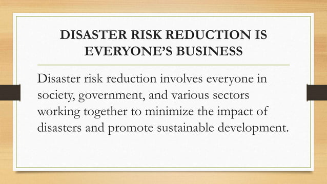 DISASTER-RISK-REDUCTION-AND-MANAGEMENT.pptx | Environment | Science