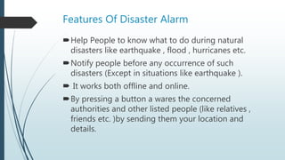 Disaster alarm | PPTX