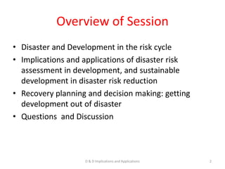 Disaster and development training at grf | PPTX
