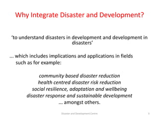 Disaster and development training at grf | PPTX