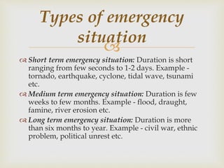 Disaster and disaster management | PPT