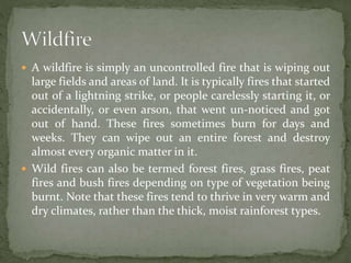 Disaster and its types | PPTX